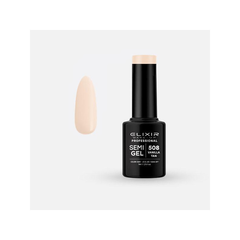 Elixir Semigel 5ML - 508 (Vanilla Tan), SEMIPERM TRIFASE 5ml, , , ELSG5+E542-508, ELIXIR MAKEUP ...