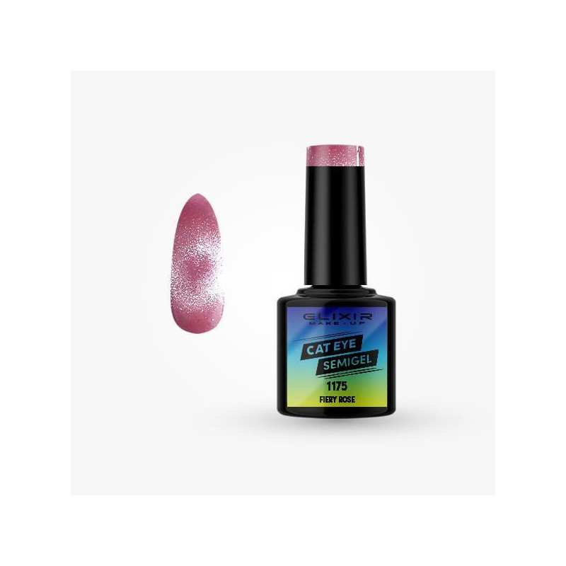Elixir Semigel 8ML - 1175 ( FIERY ROSE), SEMIPERM TRIFASE 8ml, Elixir Make Up Semi Gel Smalto ...