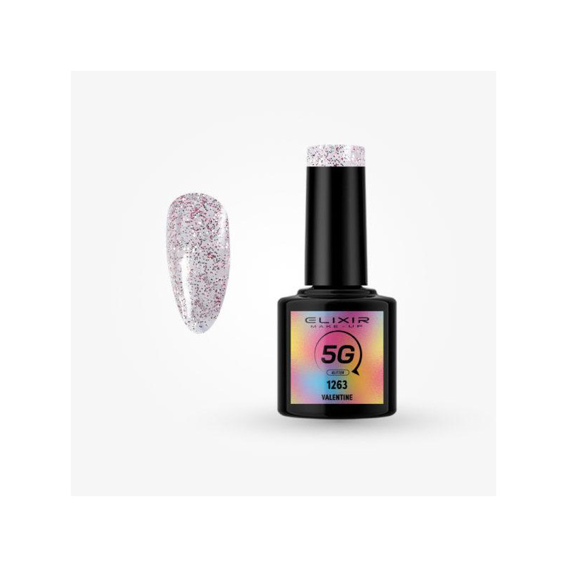 Elixir Semigel 8ML - 1263 ( Valentine), SEMIPERM TRIFASE 8ml, Elixir Make Up Semi Gel Smalto ...